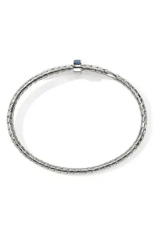 John Hardy Spear Flex Cuff With Gemstones - Silver