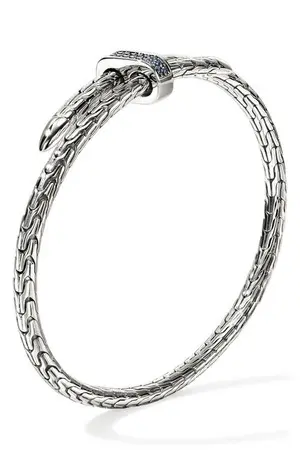 John Hardy Spear Flex Cuff With Gemstones - Silver