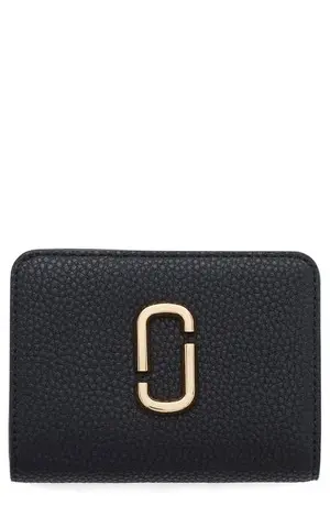 Marc Jacobs The Mini J Marc Compact Wallet - Black