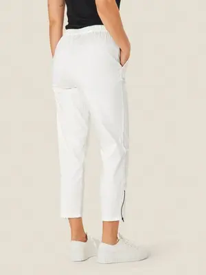 MASAI COPENHAGEN Mapadme Elastic Waist Cropped Pants - Cream