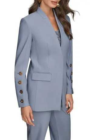 Donna Karan New York Button Sleeve Blazer