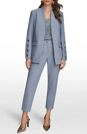 Donna Karan New York Button Sleeve Blazer