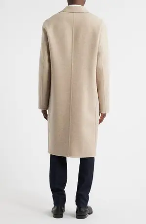 BOSS Virgin Wool & Cashmere Reversible Coat
