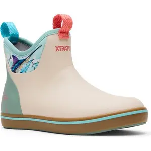 XTRATUF X Guy Harvey Ankle Deck Boot - Bone White/iceberg/marlin