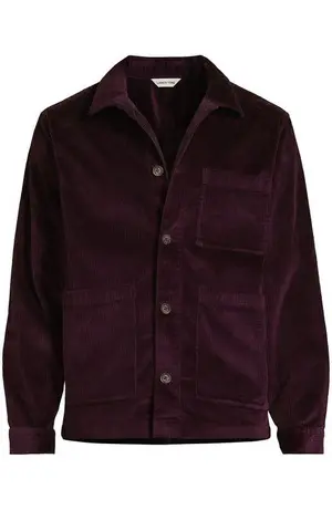 LANDS' END Corduroy Chore Jacket - Lush Burgundy