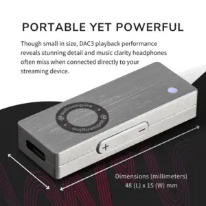 AUDIOENGINE Dac3 32 Bit Portable Headphone Amplifier & Dac