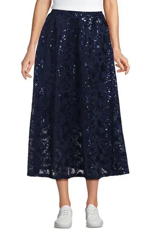 Lands' End Mid Rise Skirts