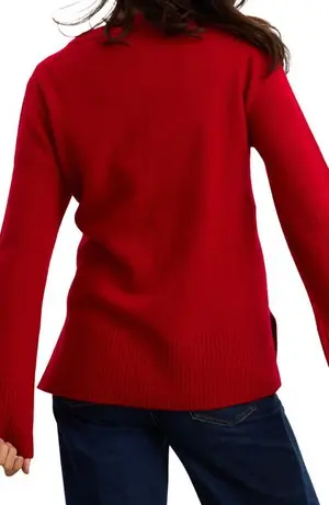 Hatch The Celine Contour Cardigan - Cherry