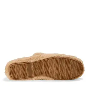 DEARFOAMS Maryjane Luxe Teddy Slippers - Latte