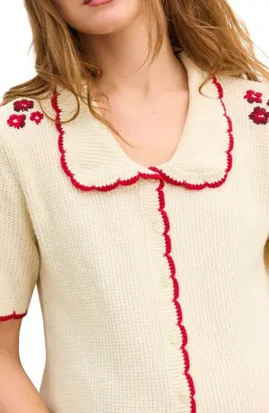 Hatch Crochet Scallop Cardigan