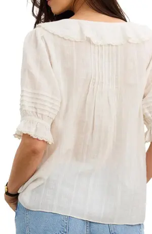 Hatch The Lou Lou Nursing Blouse - Vanilla