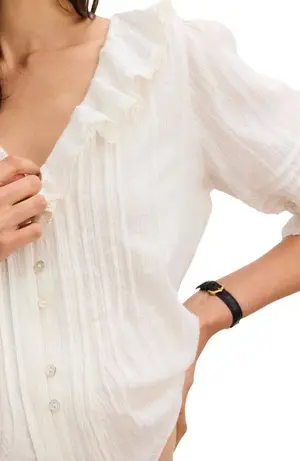 Hatch The Lou Lou Nursing Blouse - Vanilla