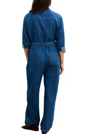 Hatch Drapey Denim Jumpsuit