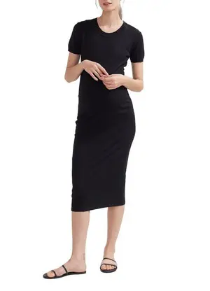 Hatch Softsculpt Knit Eliza Midi Dress Black