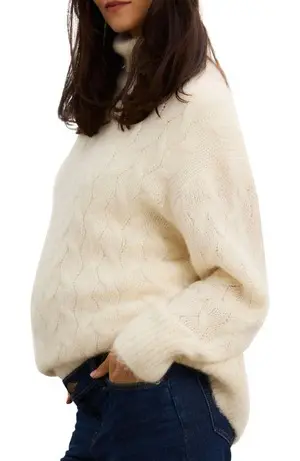Hatch The Sophie Alpaca Cable Turtleneck