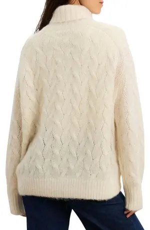 Hatch The Sophie Alpaca Cable Turtleneck