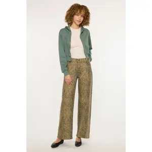 KANCAN Juno Low Slung Baggy Wide Leg Pants - Python Print