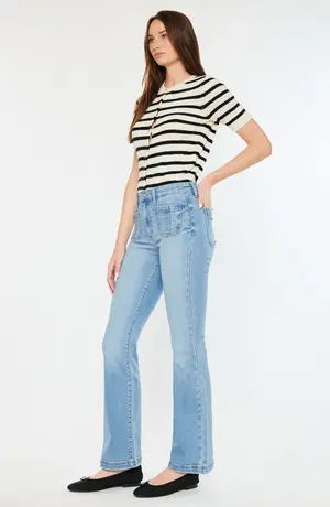 KANCAN High-rise Bootcut Jeans