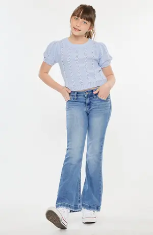 KANCAN Aster Mid Rise Flare Jeans