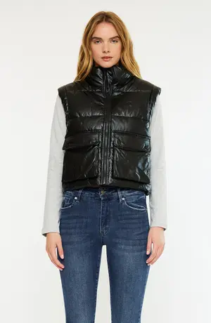 Women's Cropped Puffer Vests
