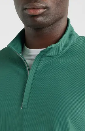 Johnnie-o Hoppin Rib Quarter Zip - Zest