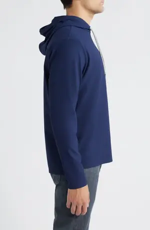 Johnnie-o Hoppin Ribbed Hoodie - Navy