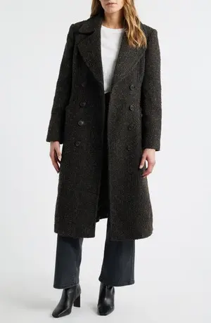 Bernardo Double-breasted Belted Coat