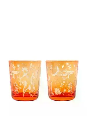 POLSPOTTEN Flower-engraved Tumblers