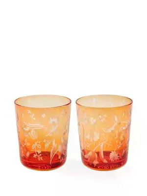 POLSPOTTEN Flower-engraved Tumblers