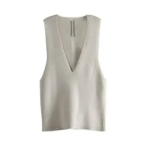Rick Owens Maglia V-neck Top - Tan