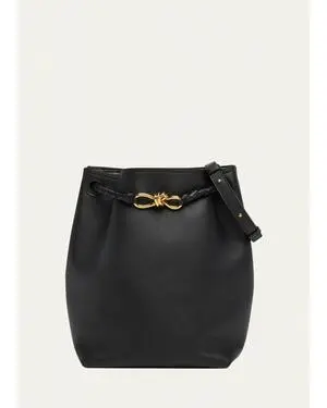 Bottega Veneta Leather Shoulder Bag - Black
