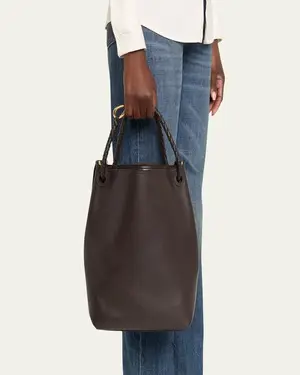 Bottega Veneta Leather Shoulder Bag - Fondant
