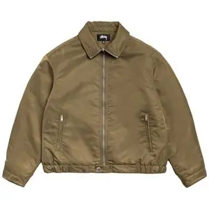 StÜssy Pile Lined Zip Jacket - Green