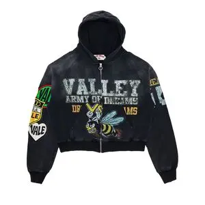 VALE FOREVER Army Zip-up
