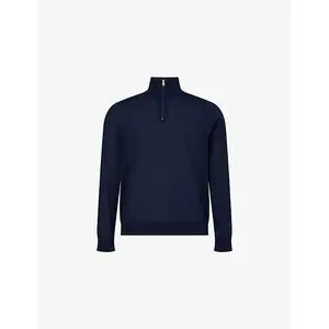 Paul Smith Signature-striped Half-zip Wool Top