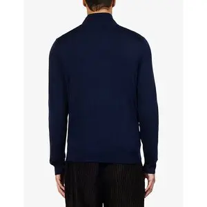Paul Smith Signature-striped Half-zip Wool Top
