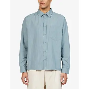 PERCIVAL Clancy Striped Cotton Shirt - Blue
