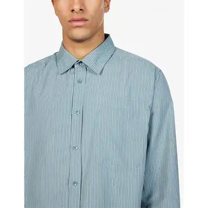 PERCIVAL Clancy Striped Cotton Shirt - Blue