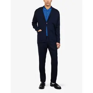 John Smedley Notched-collar Wool Knitted Blazer