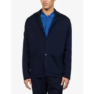 John Smedley Notched-collar Wool Knitted Blazer