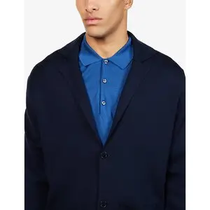 John Smedley Notched-collar Wool Knitted Blazer