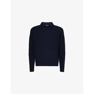 PERCIVAL Arch Basket-weave Knitted Jumper