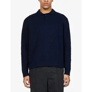 PERCIVAL Arch Basket-weave Knitted Jumper