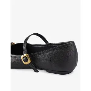 Kurt Geiger Pimplico Embellished Leather Ballet Flats
