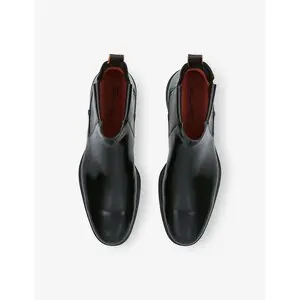 Santoni Leather Chelsea Boots