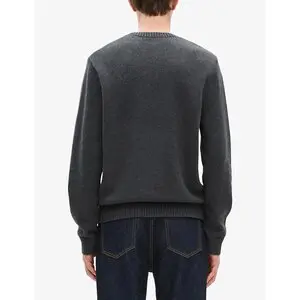 The Kooples Round-neck Cotton Jumper With Skull Patch