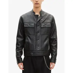 The Kooples Notched-collar Leather Jacket