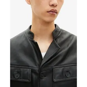 The Kooples Notched-collar Leather Jacket