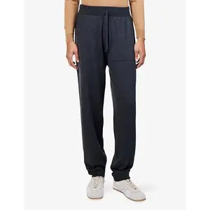 John Smedley Elasticated-waist Relaxed-fit Wool Trousers