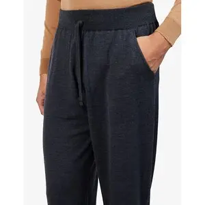 John Smedley Elasticated-waist Relaxed-fit Wool Trousers